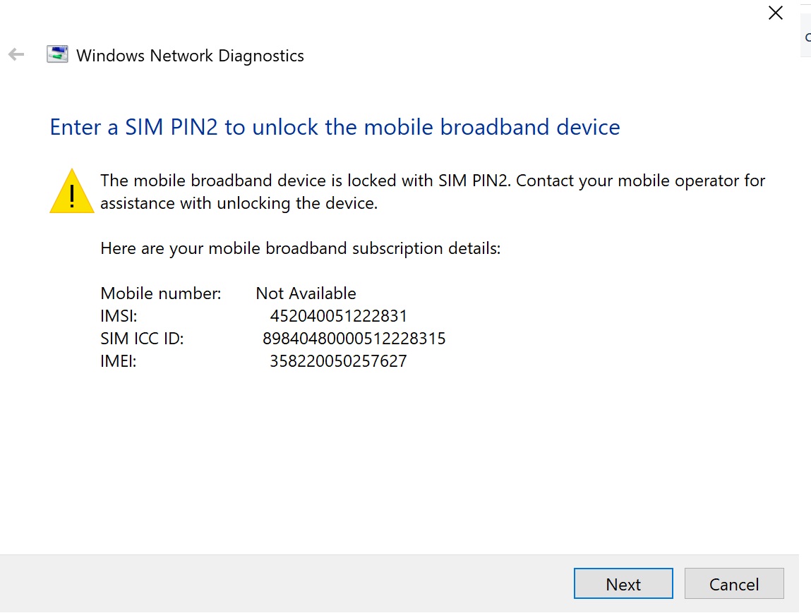 Mobile broadband error (no service) - HP Support Community - 7118612