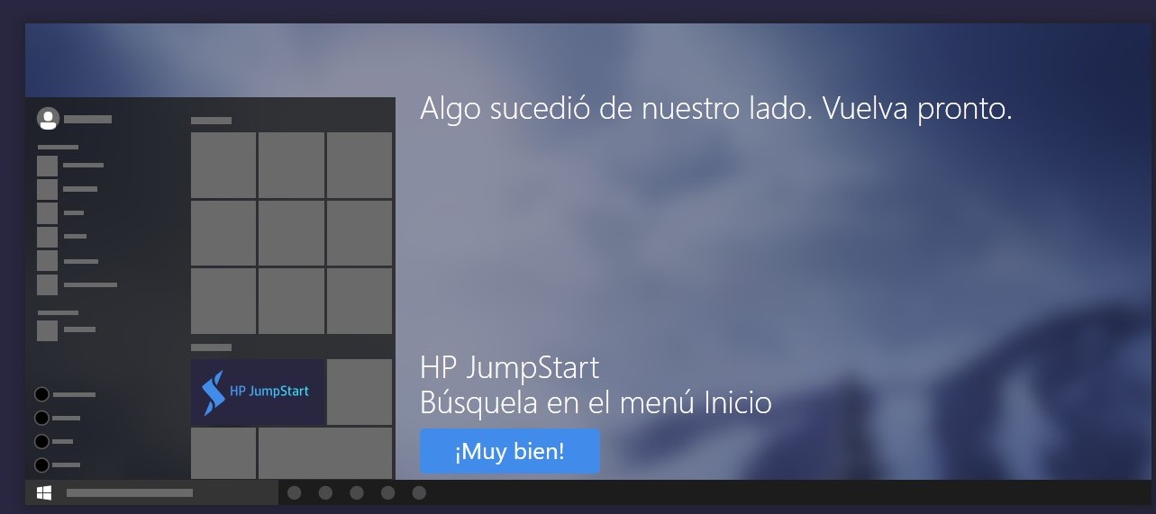 HP JumpStart Has Problem On Our End - HP Support Community - 7117355