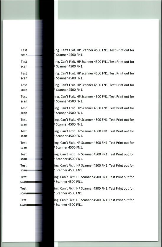 ScanJet Pro 4500 fn1 - vertical line on all scans (feeder an... - HP ...