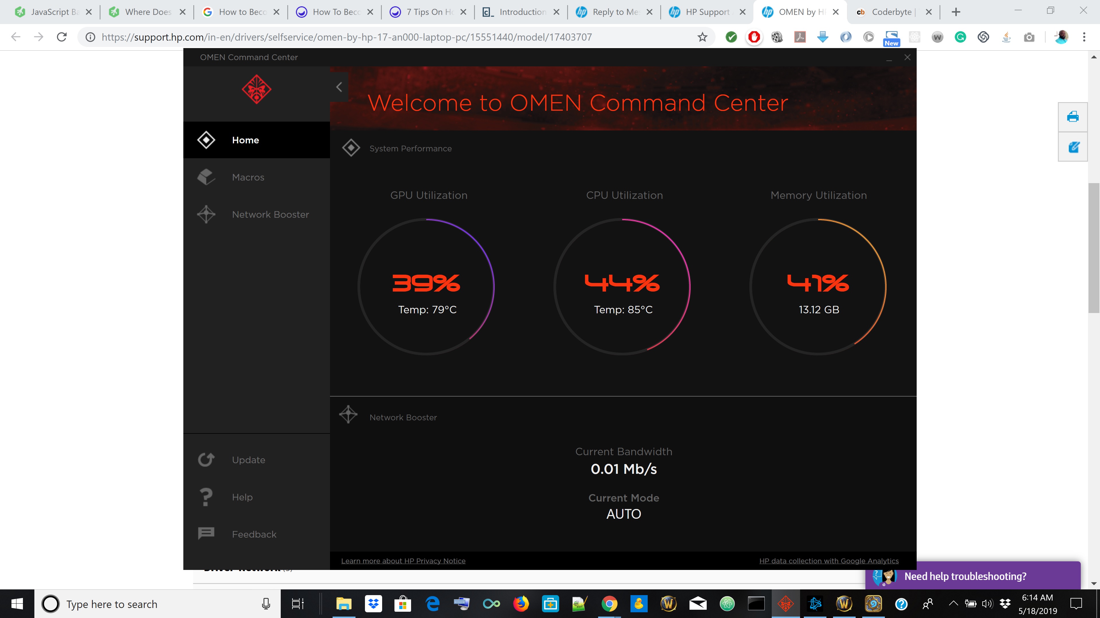 Overheating Issues HP Omen - HP Support Community - 7121075