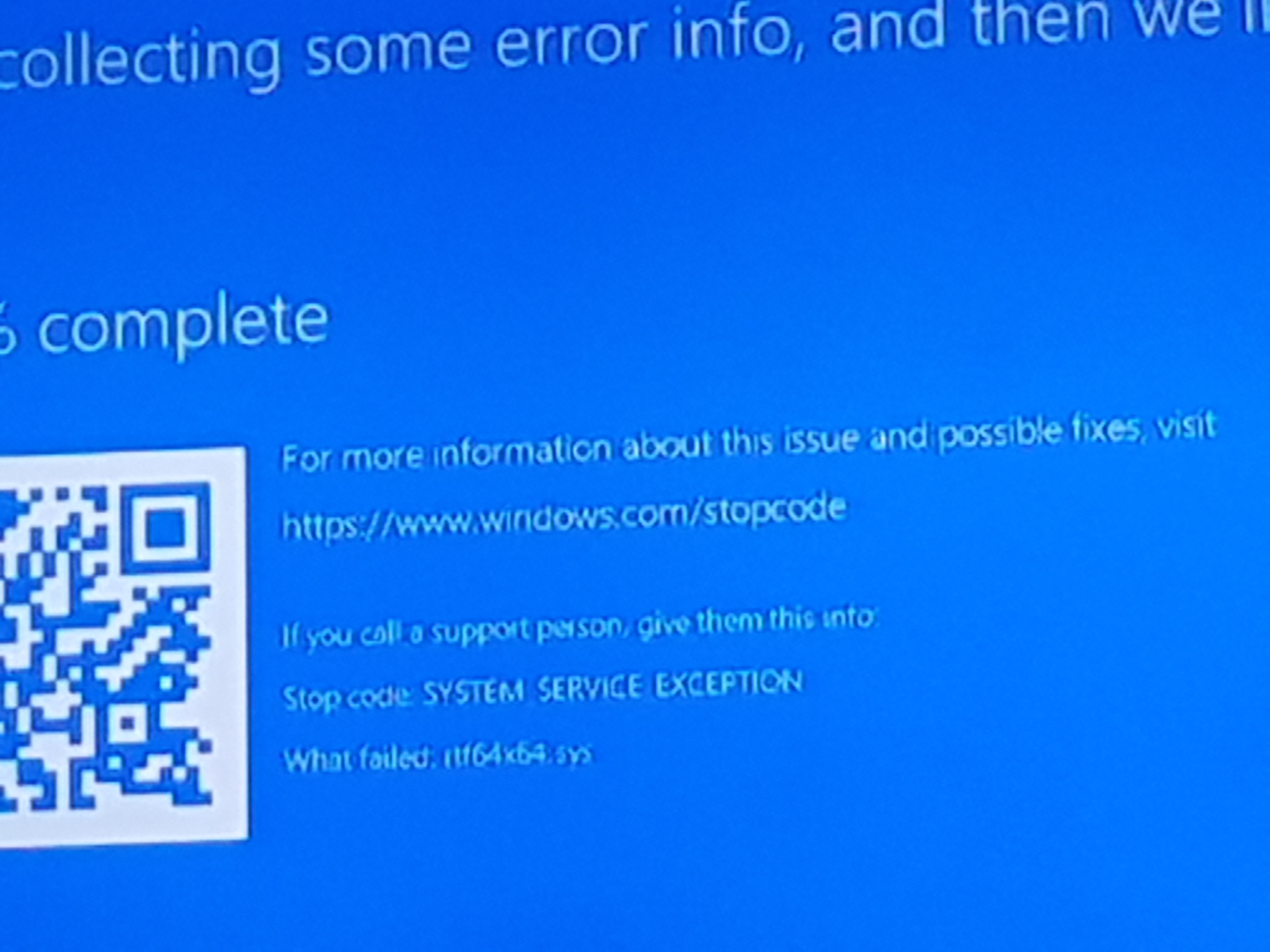 Fans keep going on heavily and had a blue screen(see below f... - HP ...