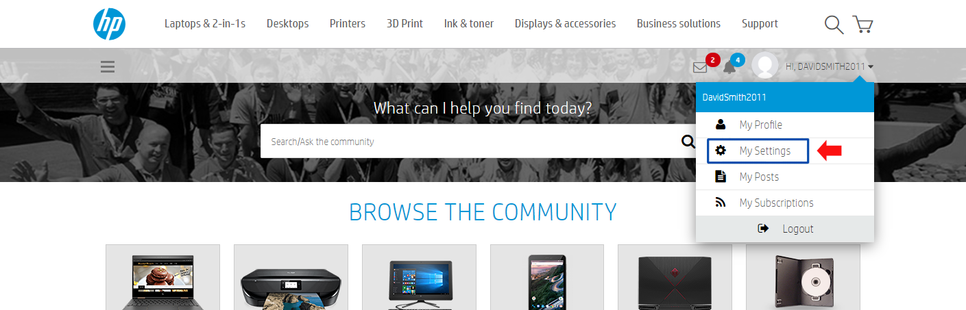 How to Change your Email Address - HP Support Community - 3982438