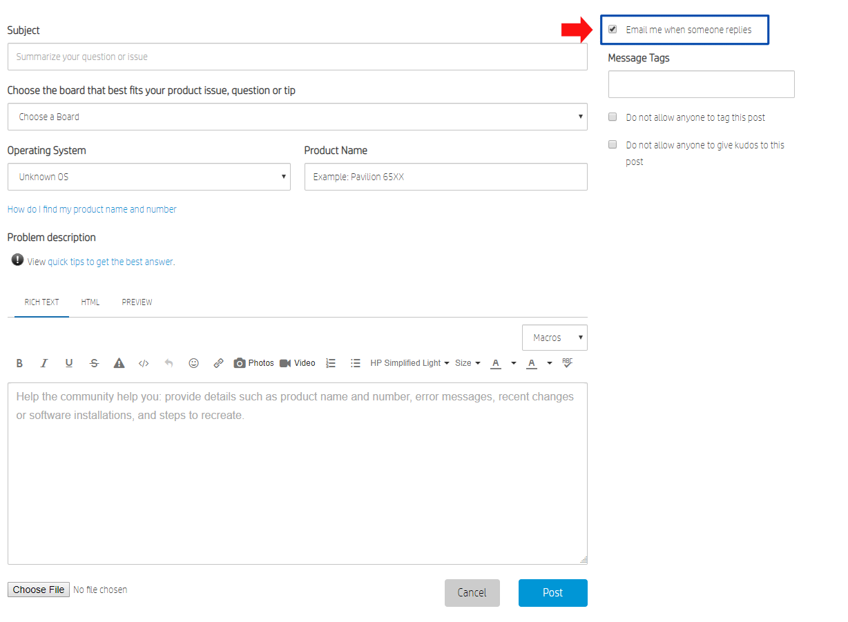 How to Get Notified or Stop Notifications When Someone Repli... - HP ... How to Get Notified or Stop Notifications When Someone Repli... - HP ...
