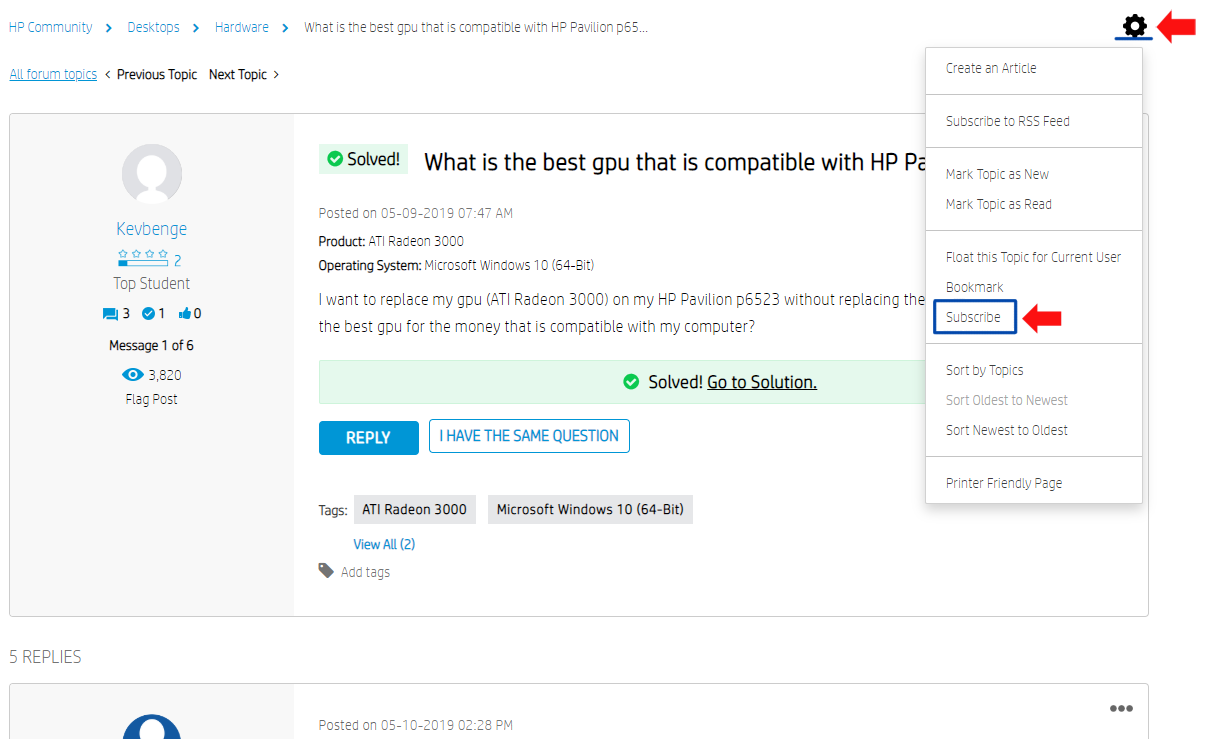 How to Get Notified or Stop Notifications When Someone Repli... - HP ... How to Get Notified or Stop Notifications When Someone Repli... - HP ...