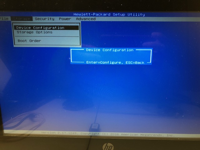 No storage devices detected after BIOS Update - HP Support Community ...
