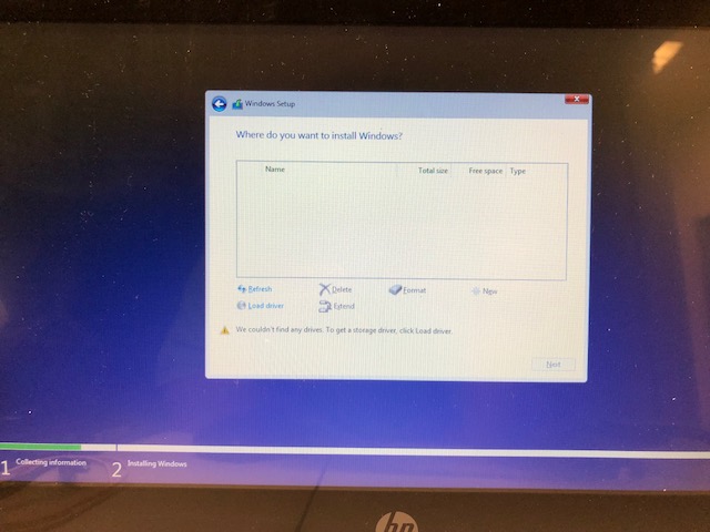 No storage devices detected after BIOS Update - HP Support Community ...