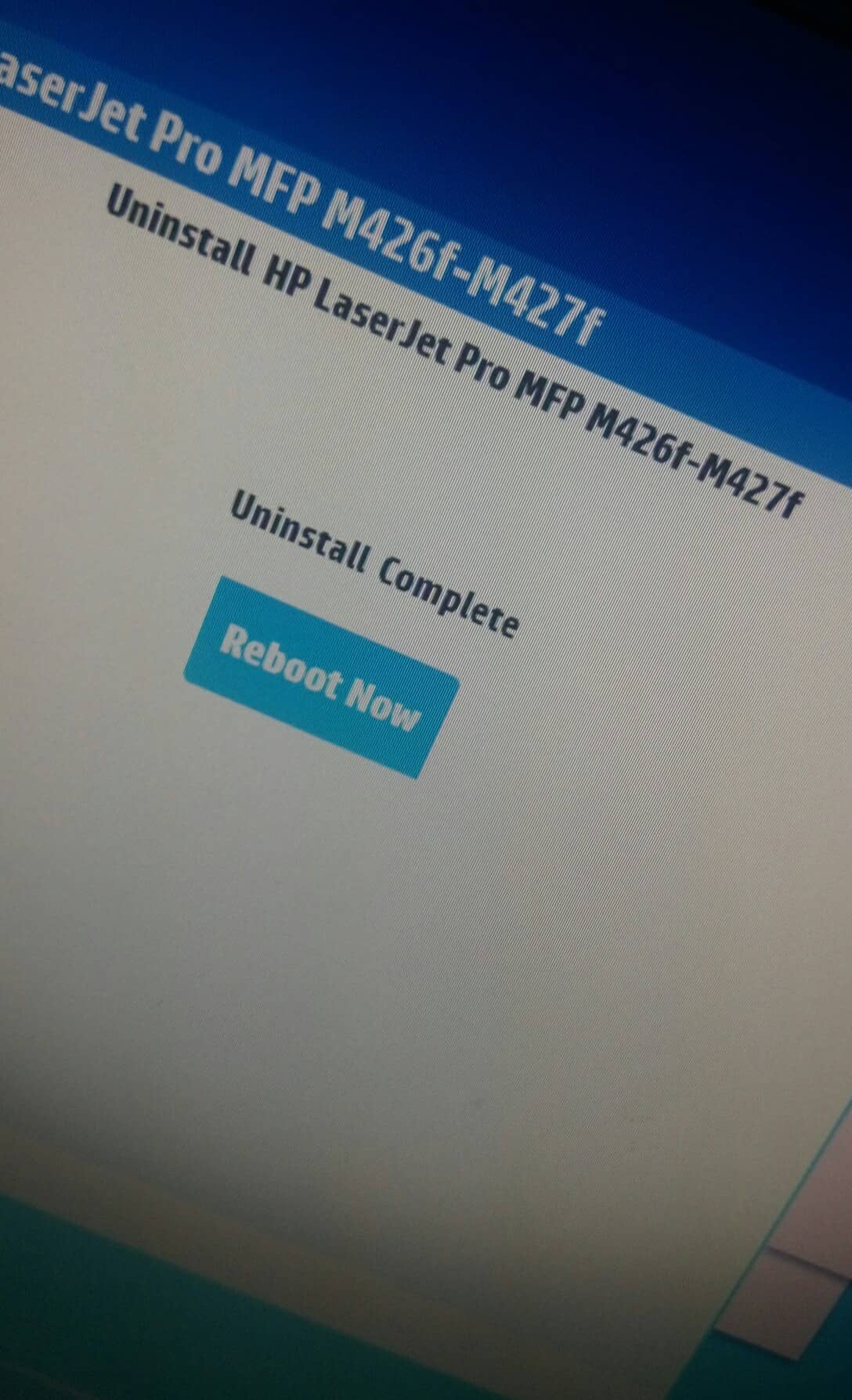STUCK ON "REBOOT NOW" PLEASE HELP ME! - HP Support Community - 7141075
