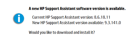 hp support assistant 9.3.141.0 - HP Support Community - 7089914