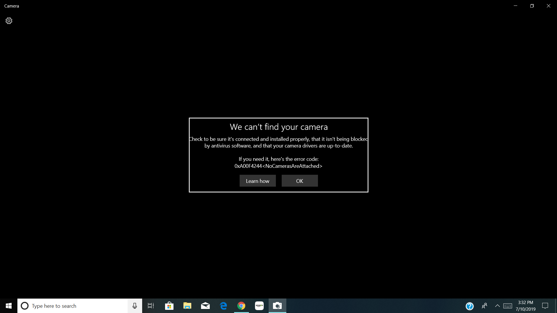 my webcam is not working. before it was working when i given... - HP ...