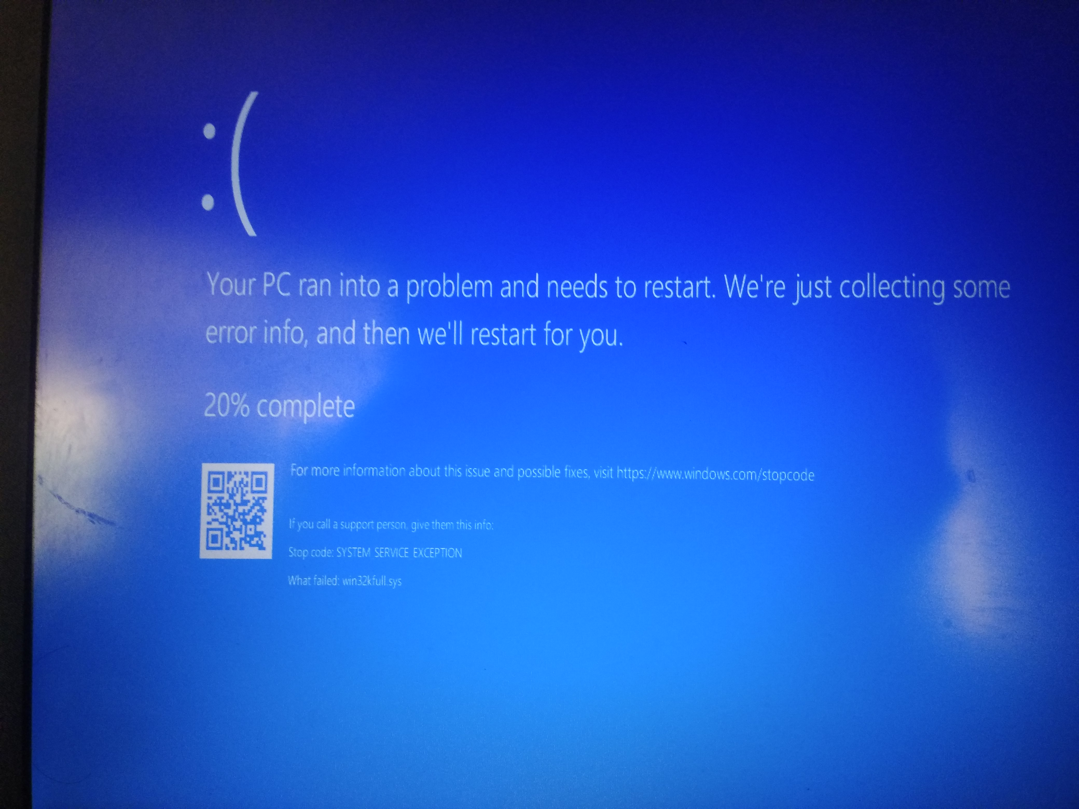 Blue screen issue. When I switched on the laptop there was a... - HP ...