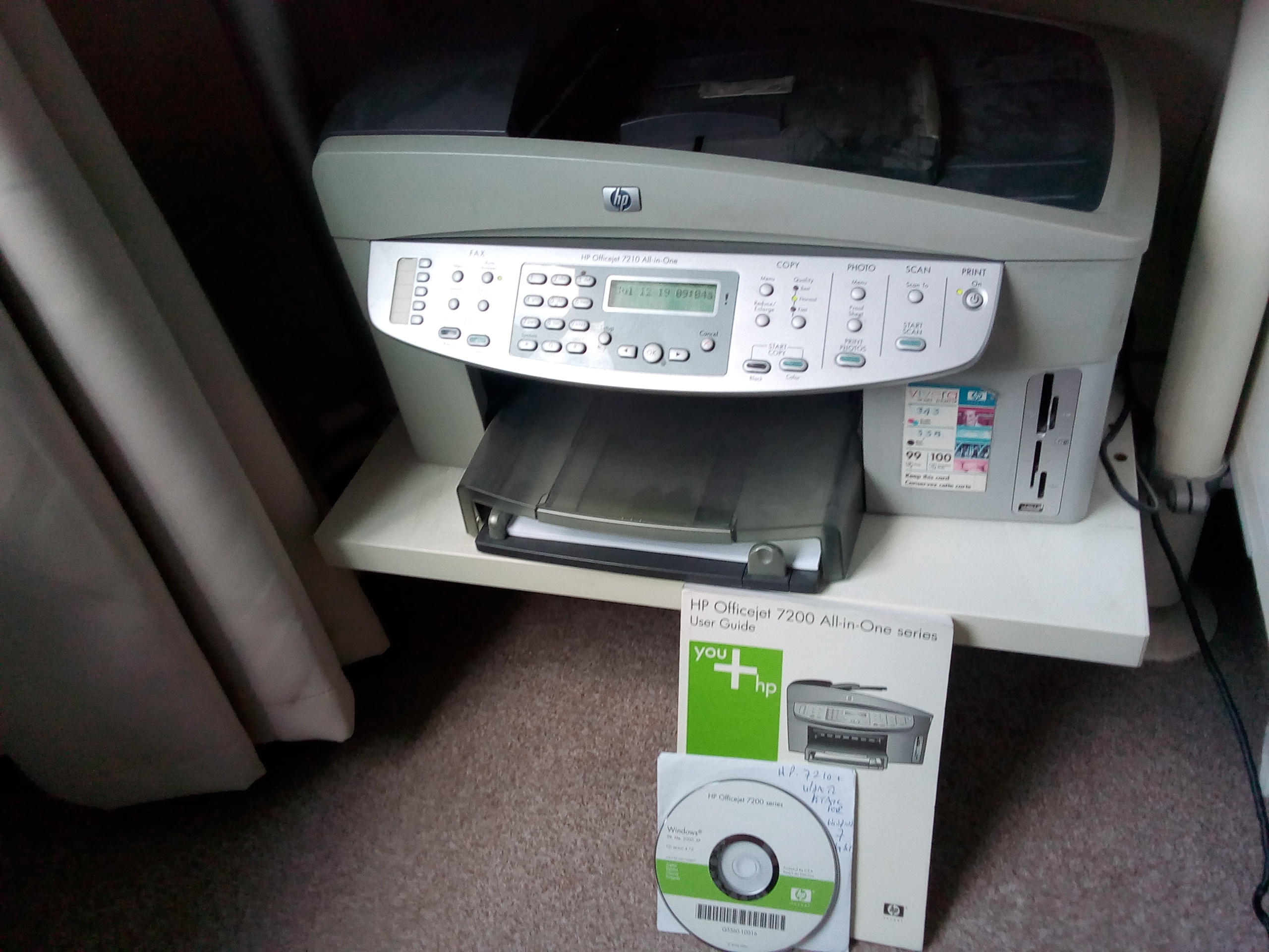 Re: H.P. Officejet 7210 All-in-one (2003) - Windows 7 - Old ... - HP ...