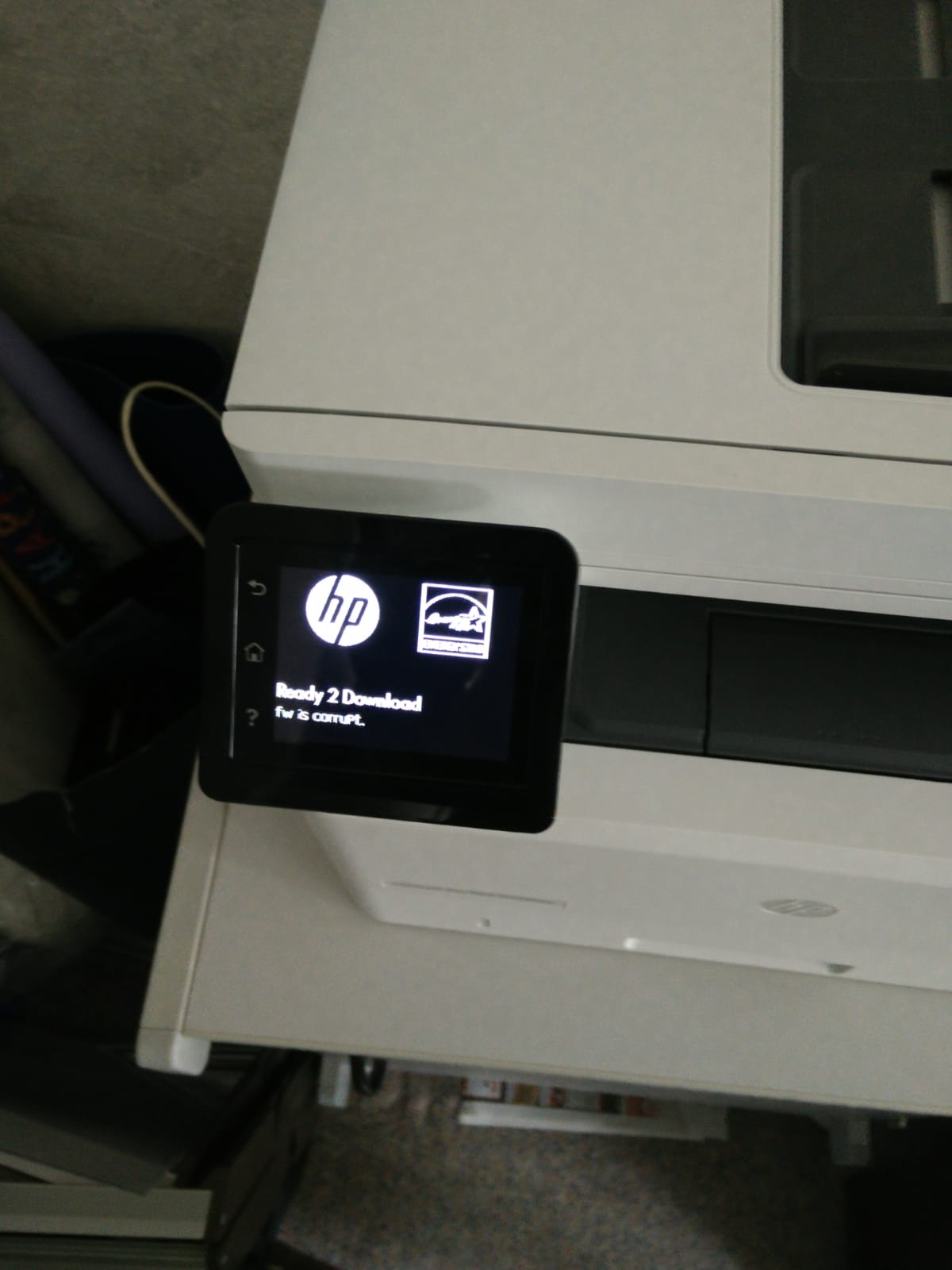 Color Laser jet pro M426fdw displays Ready 2 download fw is ... - HP ...