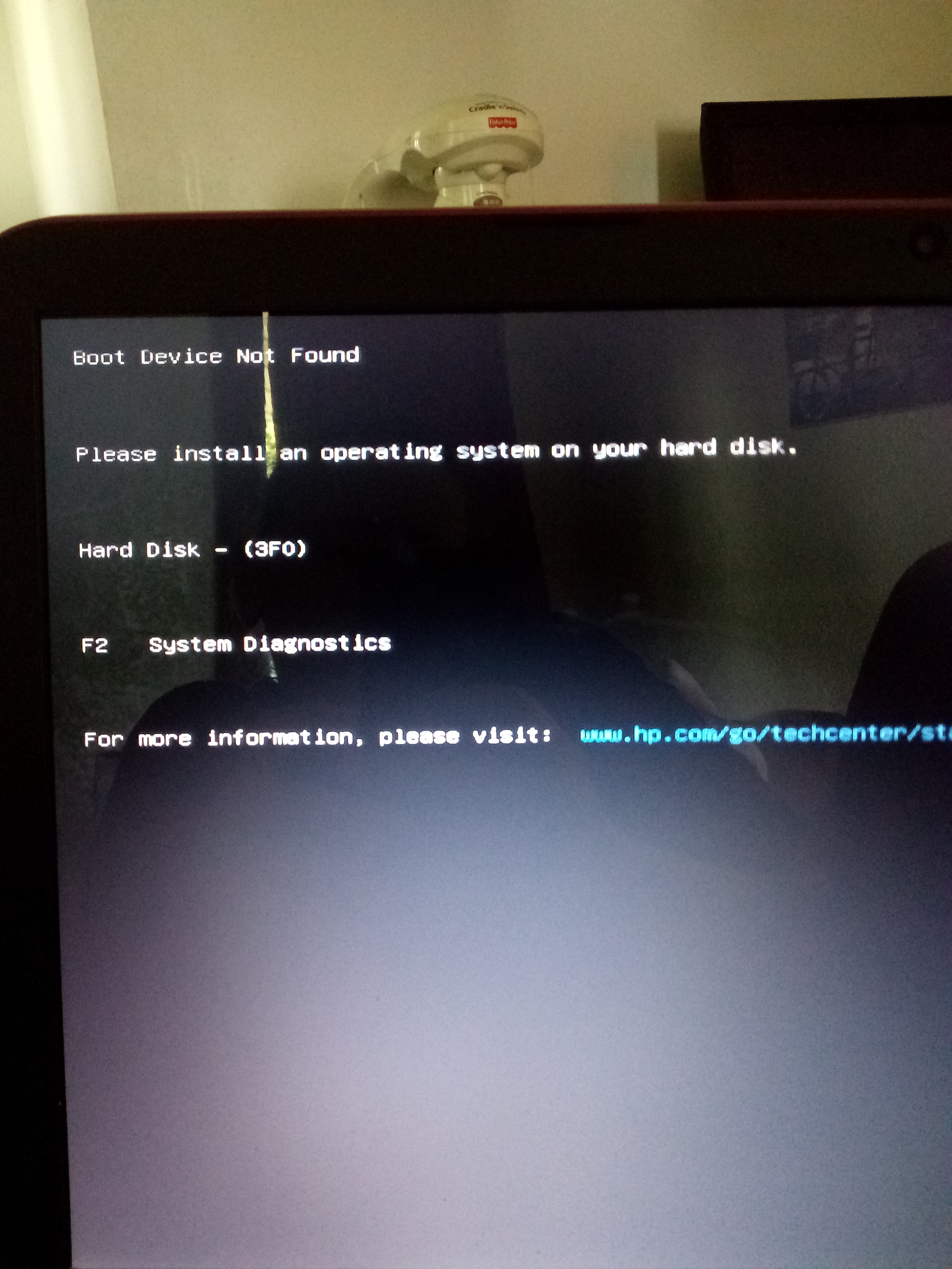 Boot device not found HELP - HP Support Community - 7194797