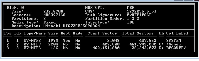 Re: F11 HP recovery doesn't boot into recovery partition - HP Support ...