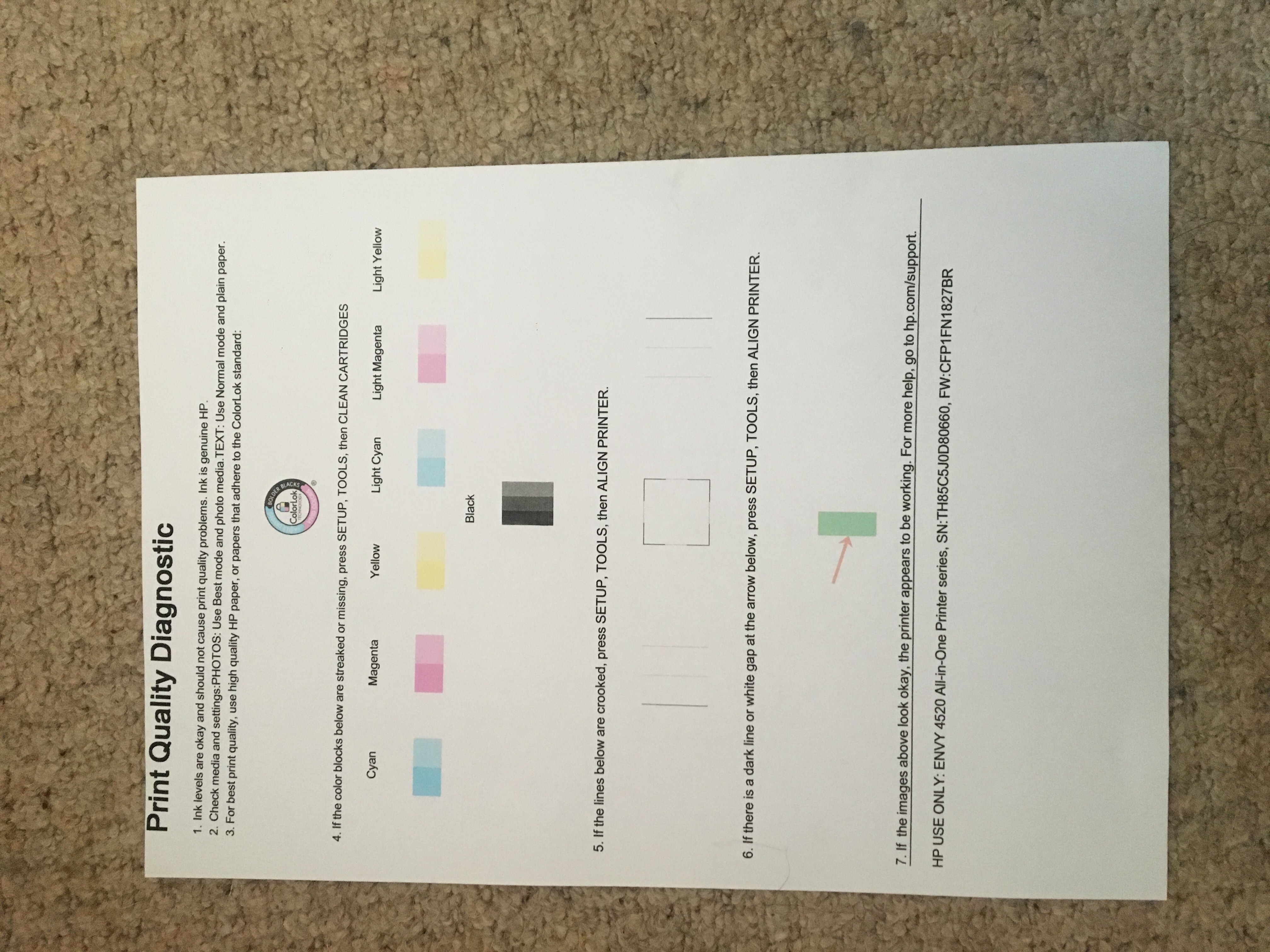 wonky and incomplete document printing - HP Support Community - 7219974