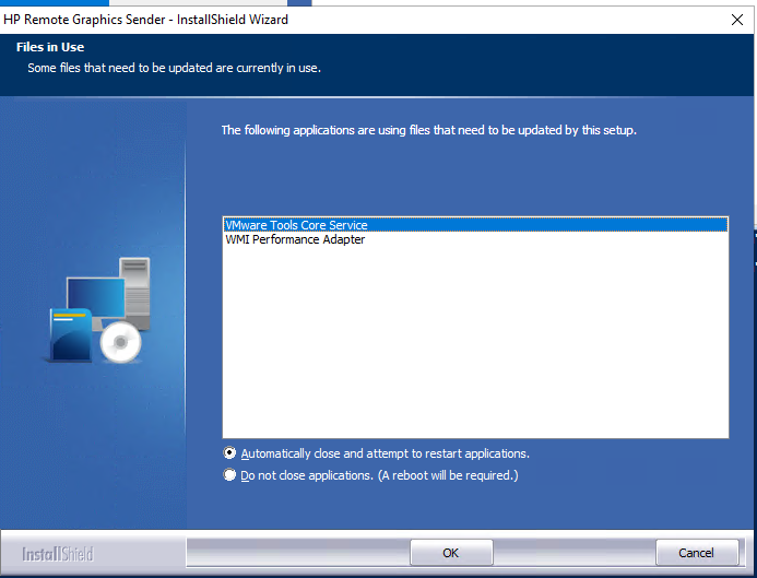 How to suppress warning when install RGS Sender 7.6.1 by usi... - HP ...