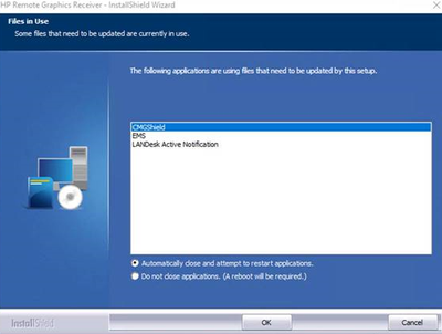 How to suppress warning when install RGS Sender 7.6.1 by usi... - HP ...