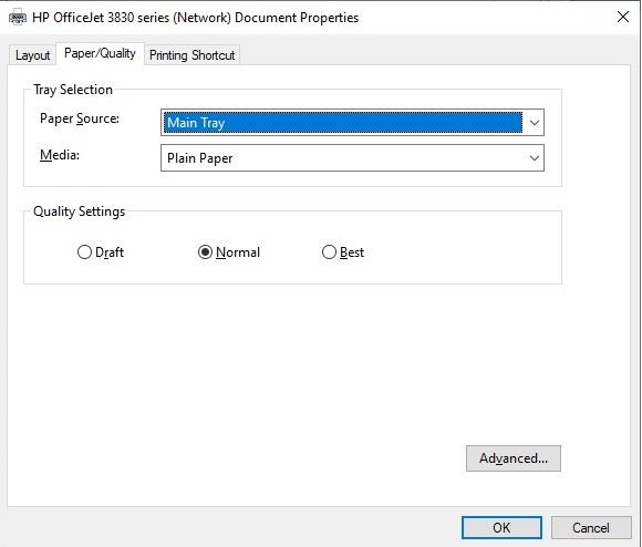 No Software Option To Print In Black And White Only - HP3830 - HP ...