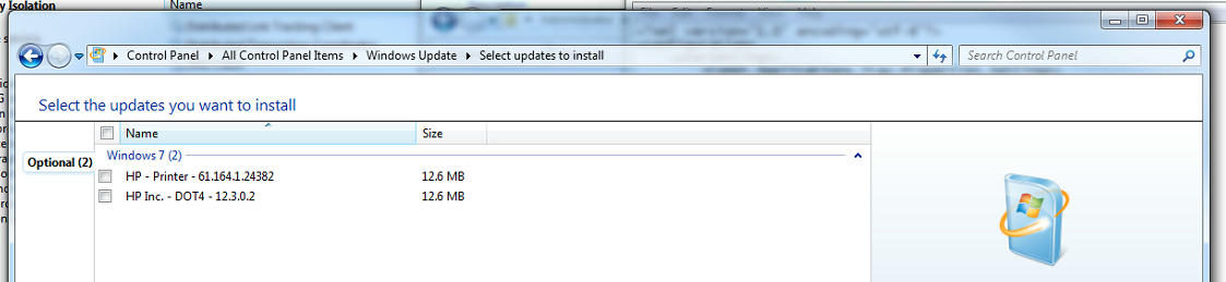 HP updates in Windows Update - HP Support Community - 7263269
