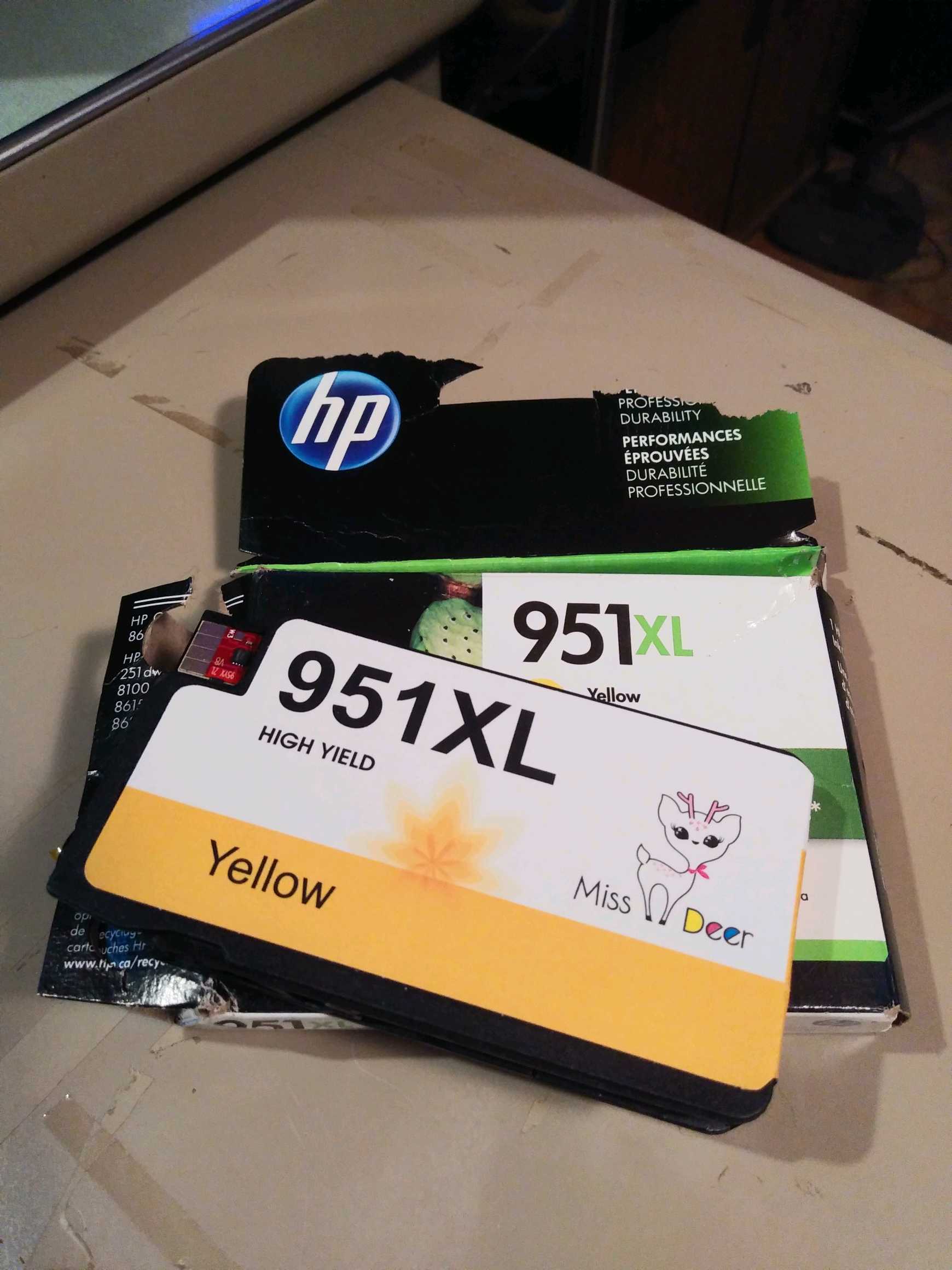 off-brand cartridge inside a SEALED HP ink box - HP Support Community ...