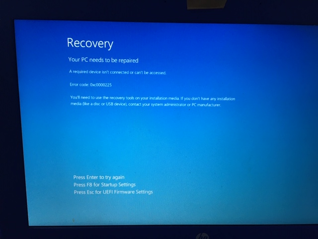 Unable to Change Boot Order - HP Support Community - 7282217