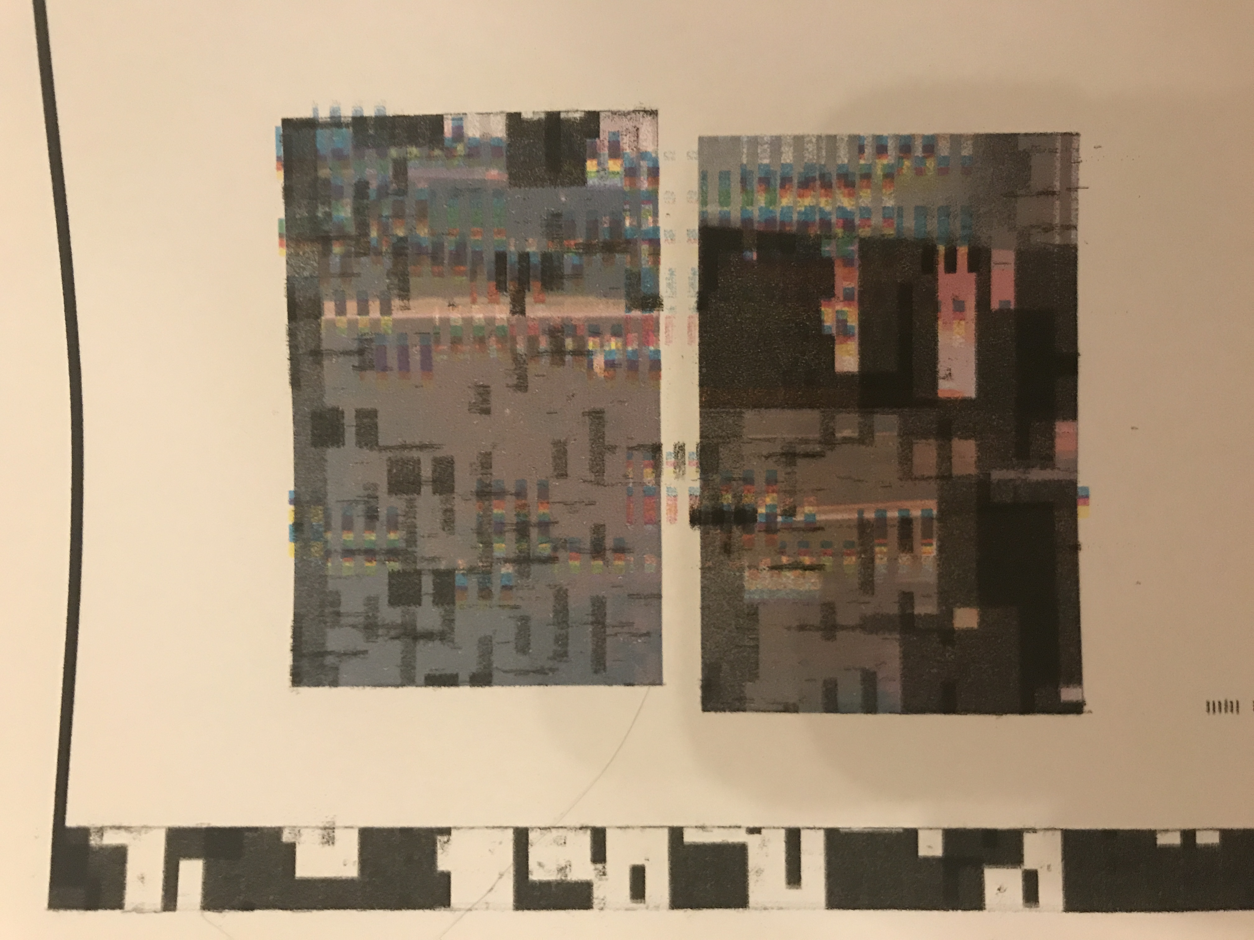 Glitch effect when printing - HP Support Community - 7285601