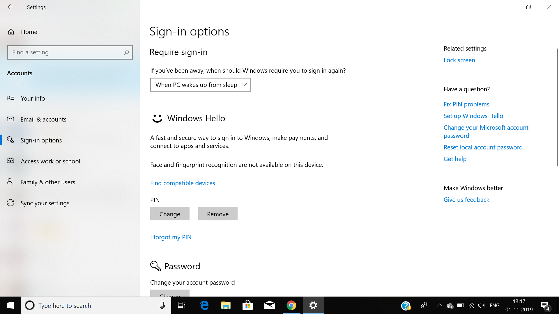WINDOWS HELLO NOT RECOGNIZED BY DEVICE - HP Support Community - 7290666