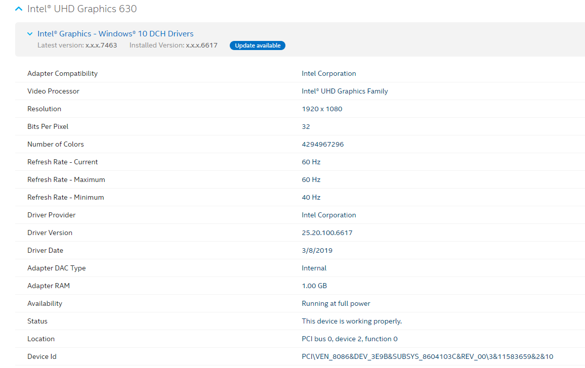 Solved: Cannot install Intel Graphics DCH Drivers Version: 26.20.100 ...