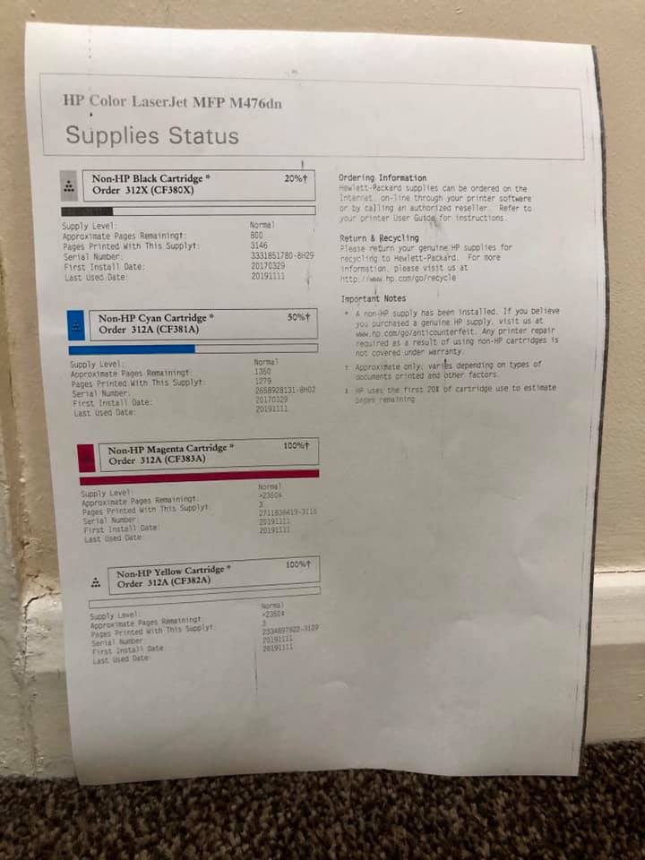 Print fading with LaserJet - HP Support Community - 7331673