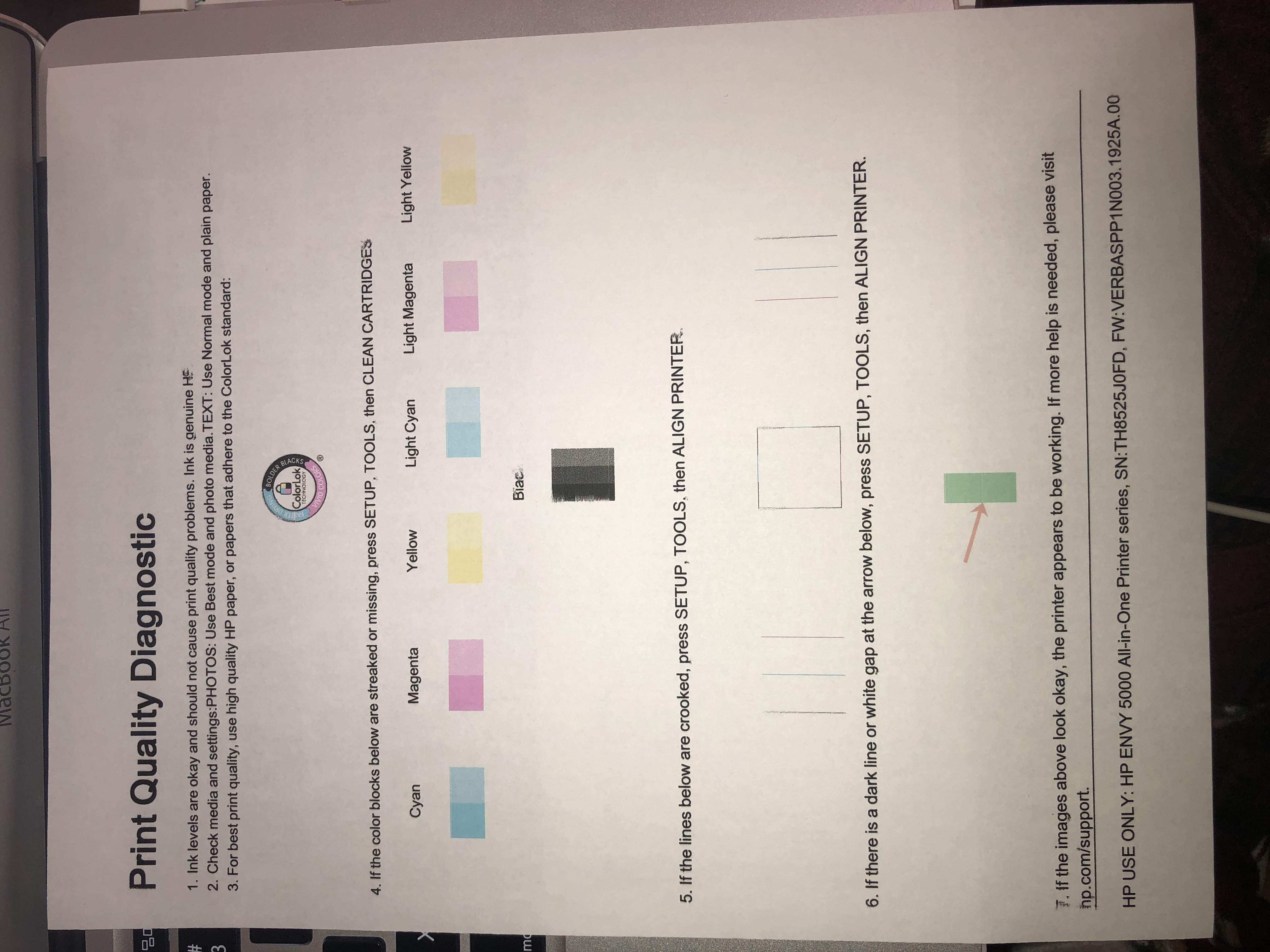 Ink streaks and blurry spots - HP Support Community - 7332712