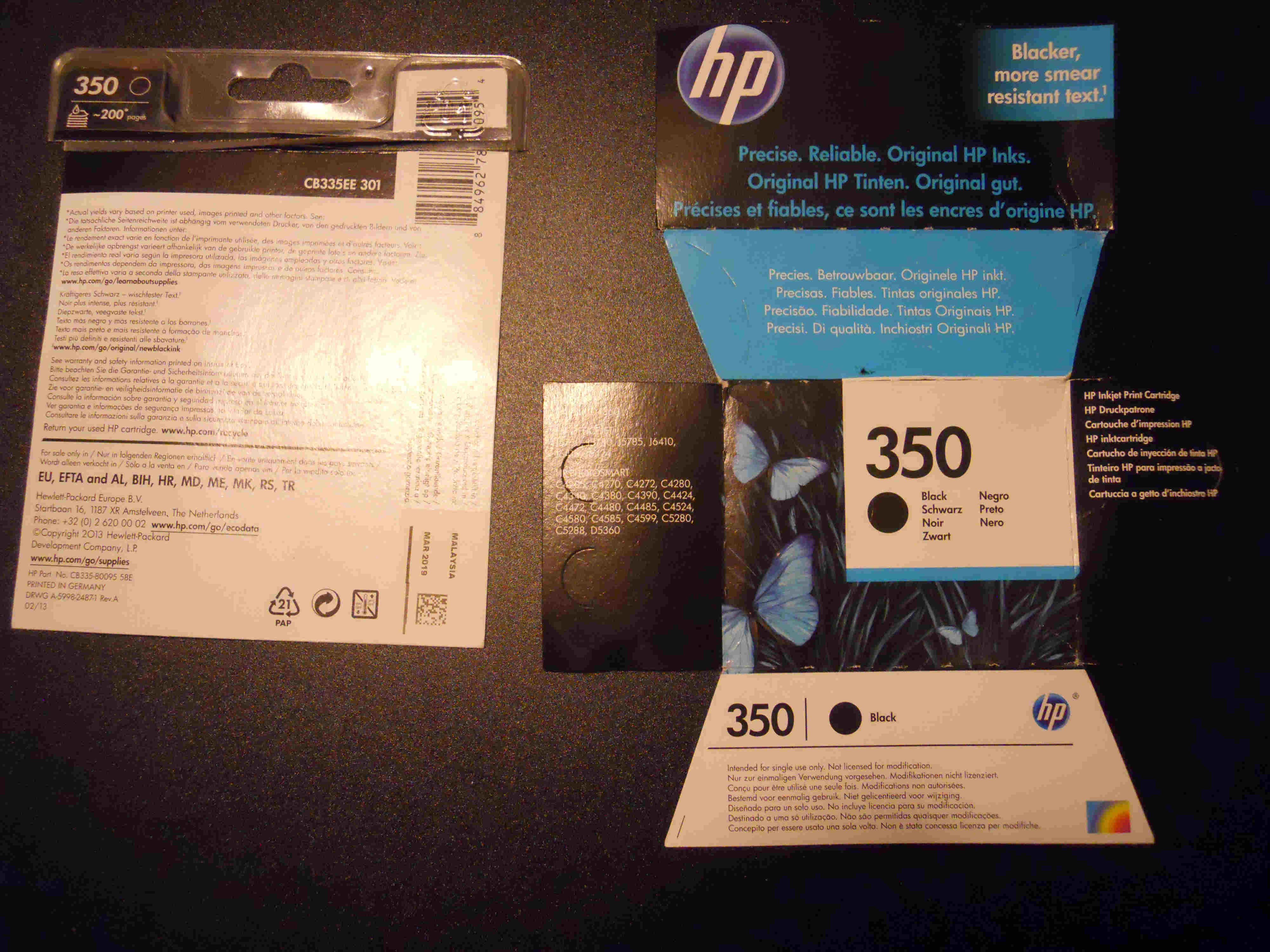 Is my Hp 350 cartridge fake? - HP Support Community - 7340044