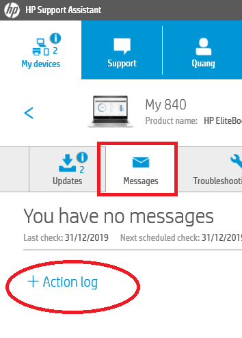 Solved: Where do I find a log of recent updates? - HP Support Community ...