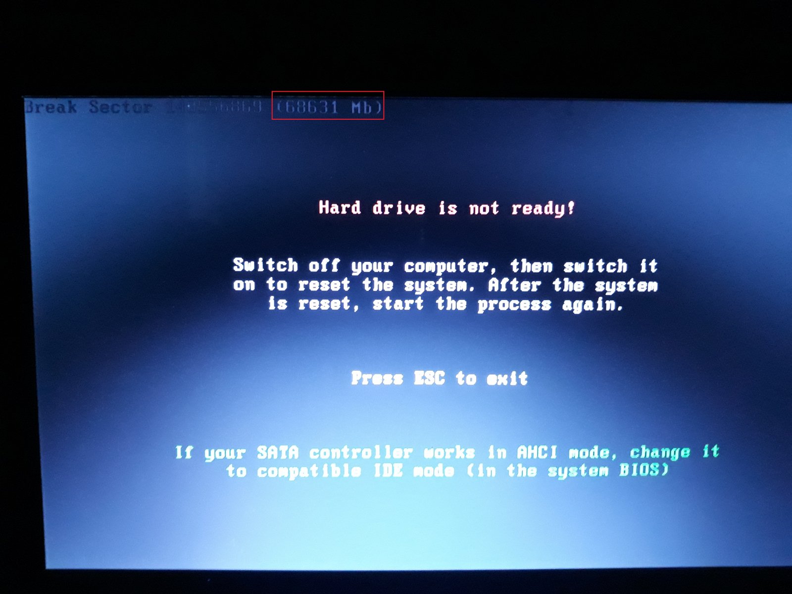 How to switch from Ahci mode to IDE mode ? - HP Support Community - 7357144