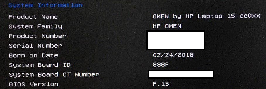 unable to open Bios image file - HP Support Community - 7357687