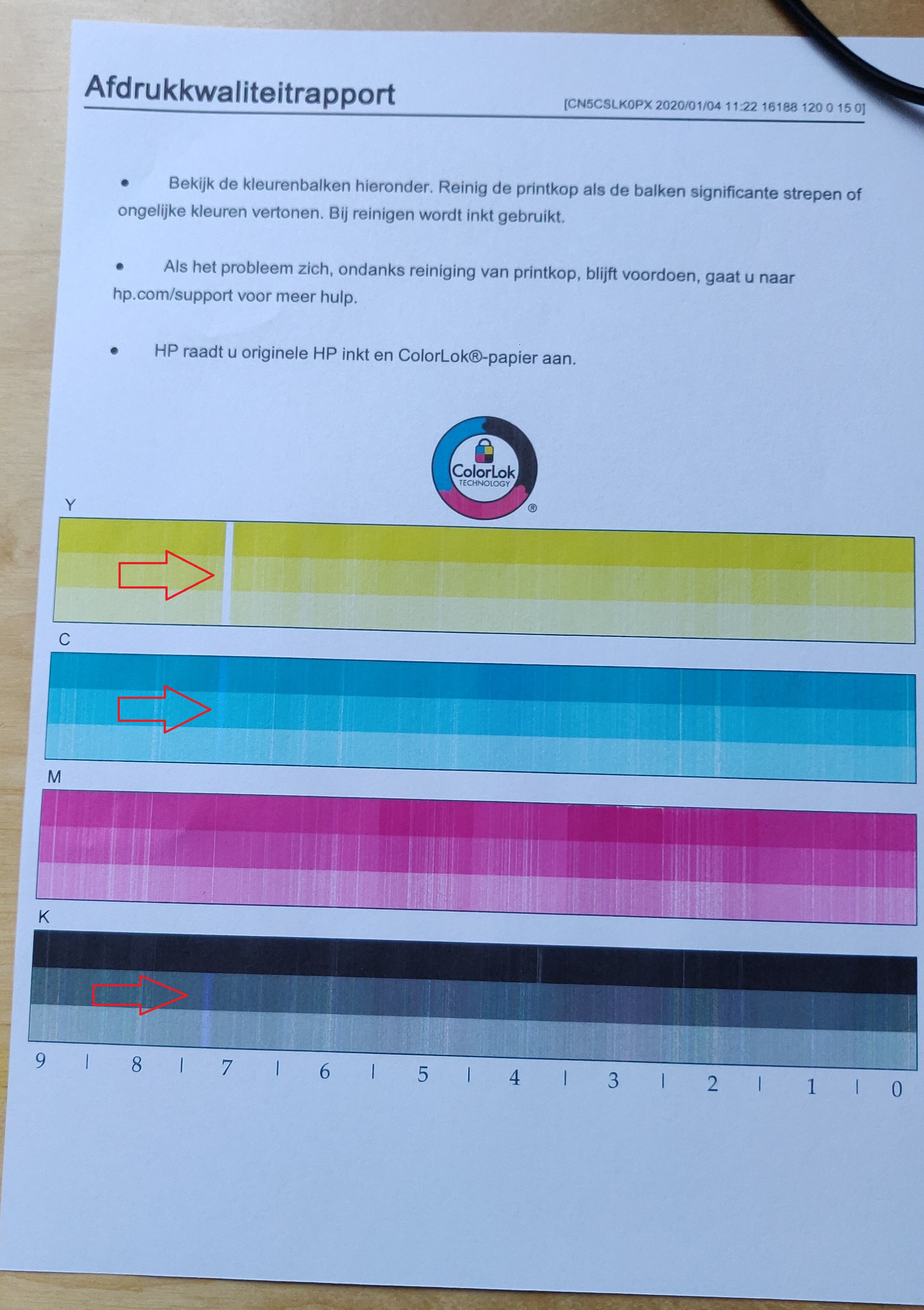 Vertical line problem in prints HP officejet - HP Support Community ...