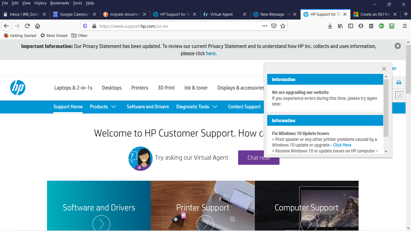 Solved: Annoying pop up on this site - HP Support Community - 7379858