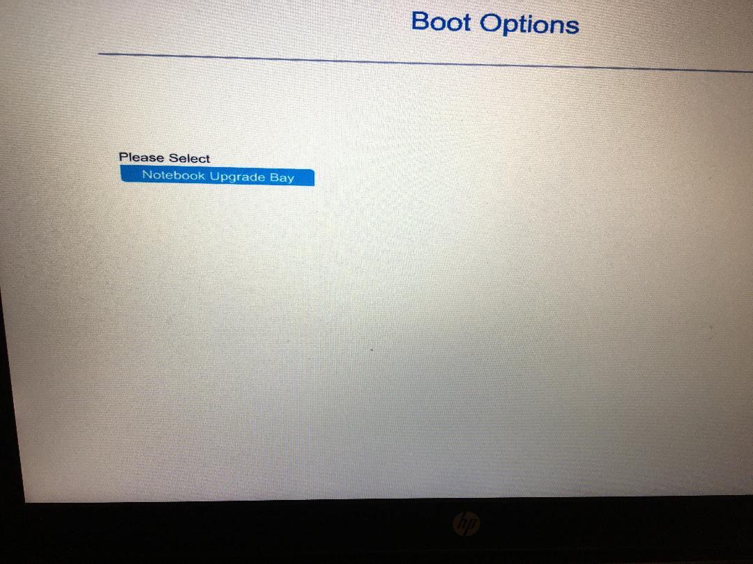 ERROR 3F0 Boot device not found with HD TOSHIBA MQ01ABF050 - HP Support ...