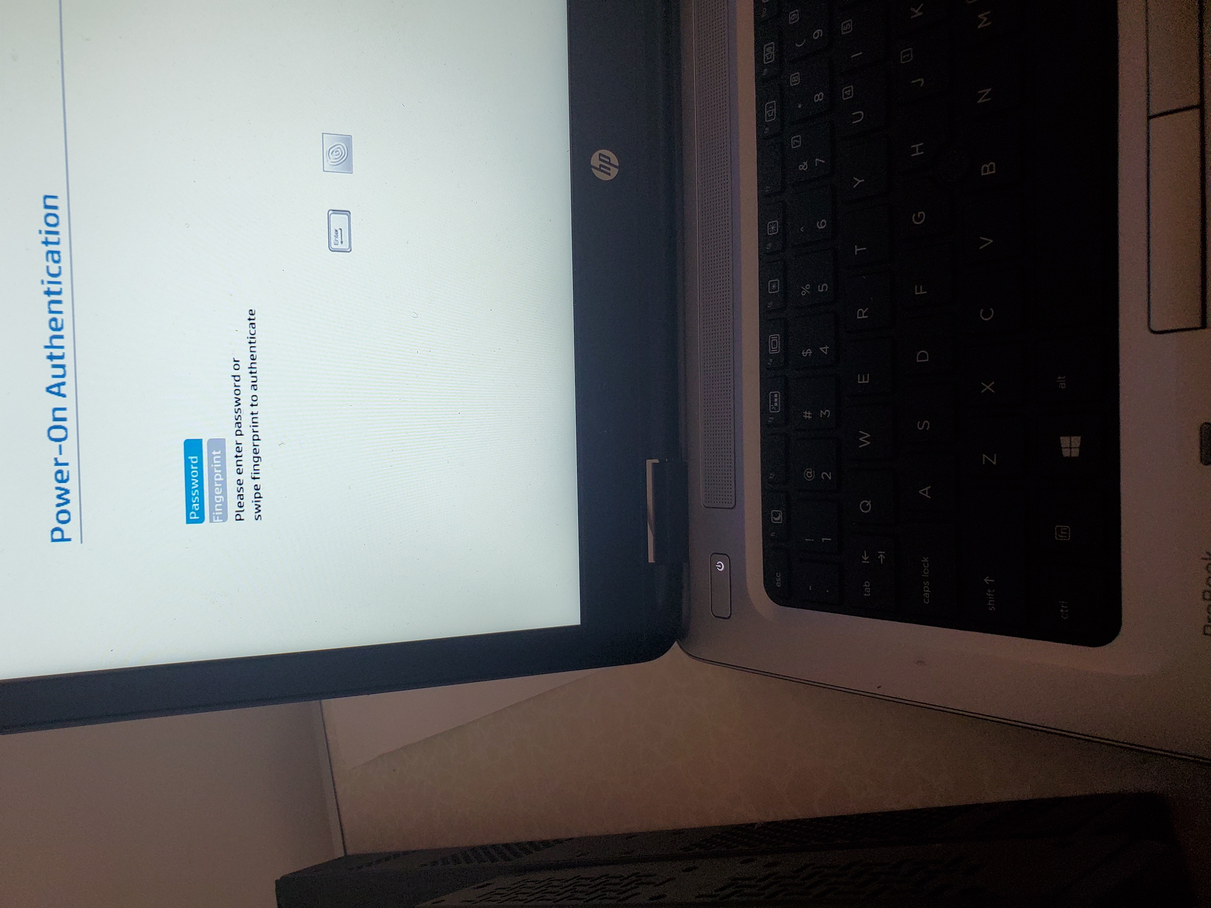 Power-on Authentication - HP Support Community - 7461124