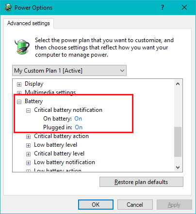 Solved: No warning when battery is low - HP Support Community - 7461886