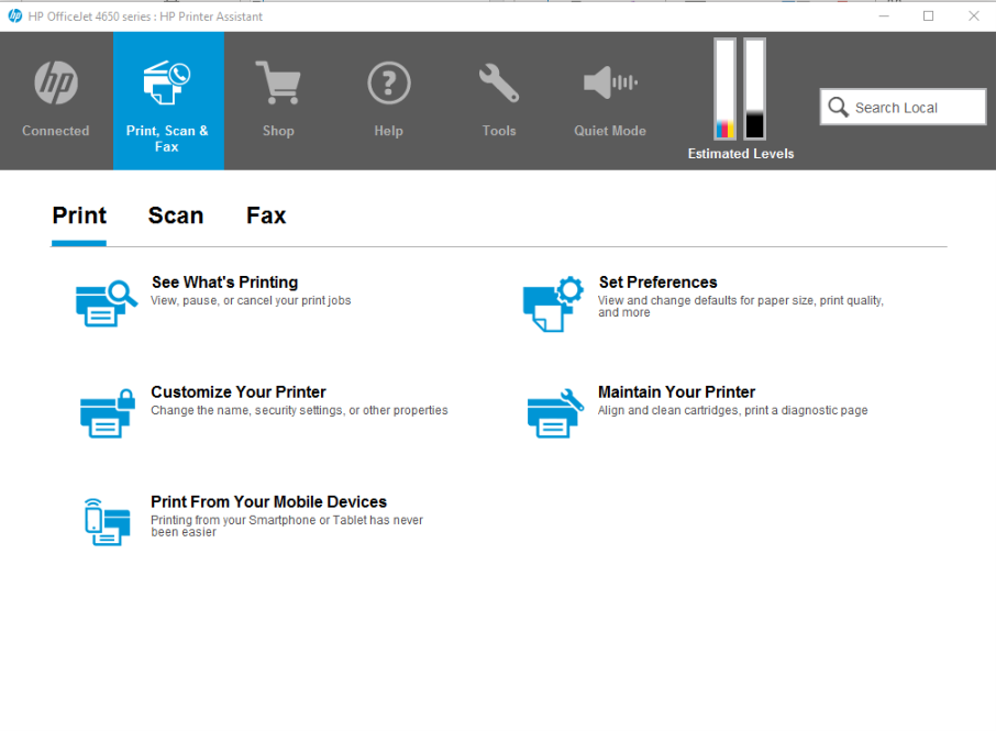 Solved: Digital fax wizard not available in OfficeJet 4650 HP Printe ...