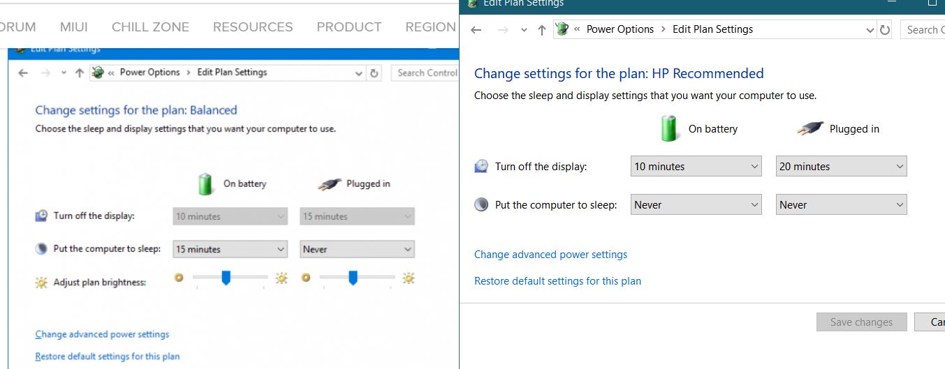 Solved: Screen brightness when on battery power - HP Support Community ...