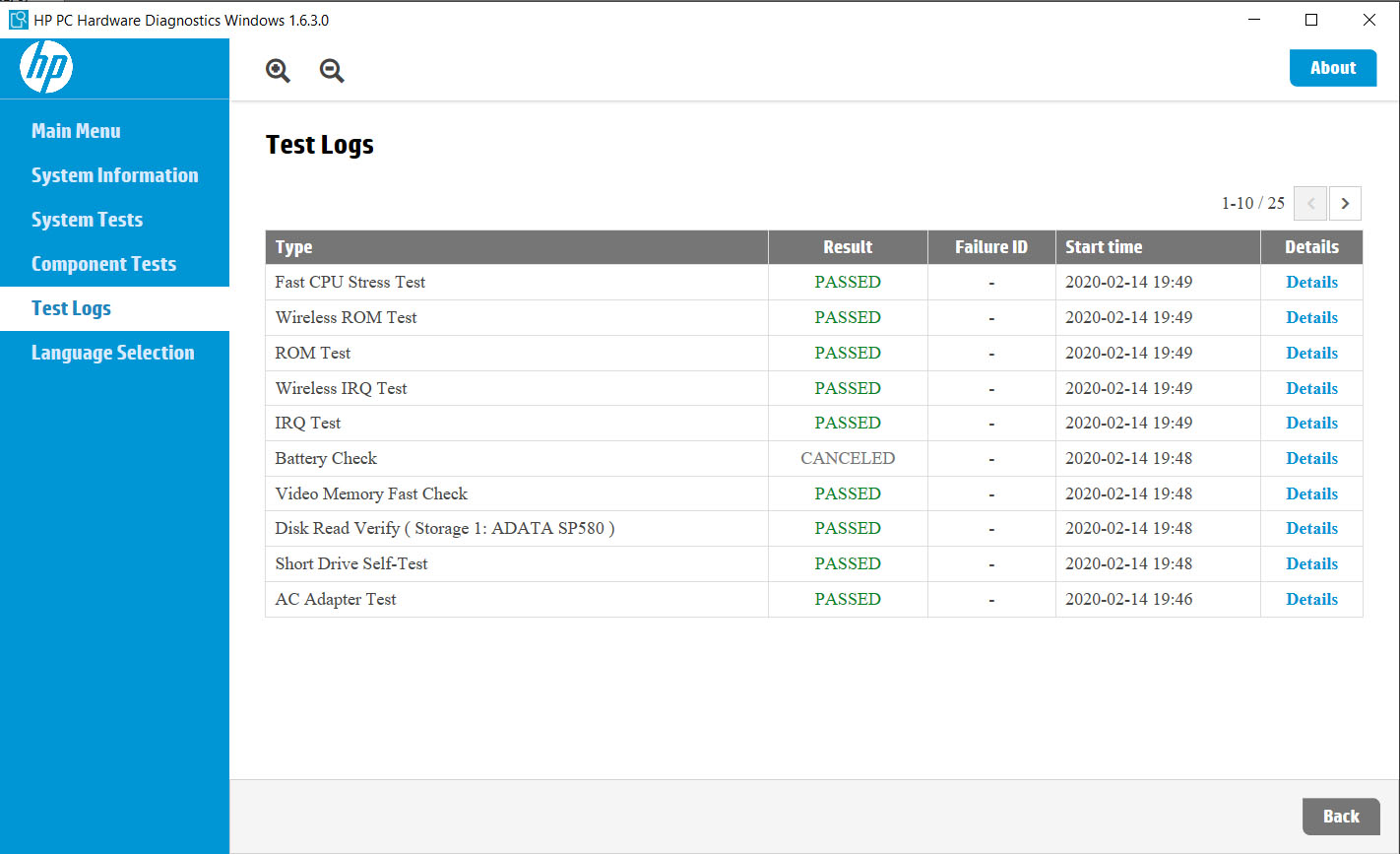 Battery test always cancels, how to fix? - HP Support Community - 7474267