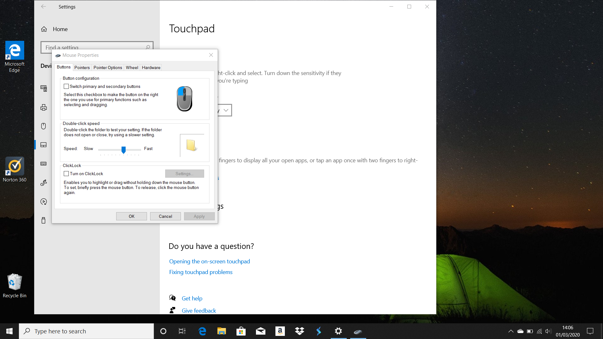 New HP 250 i7 reverse scrolling trackpad - HP Support Community - 7492185