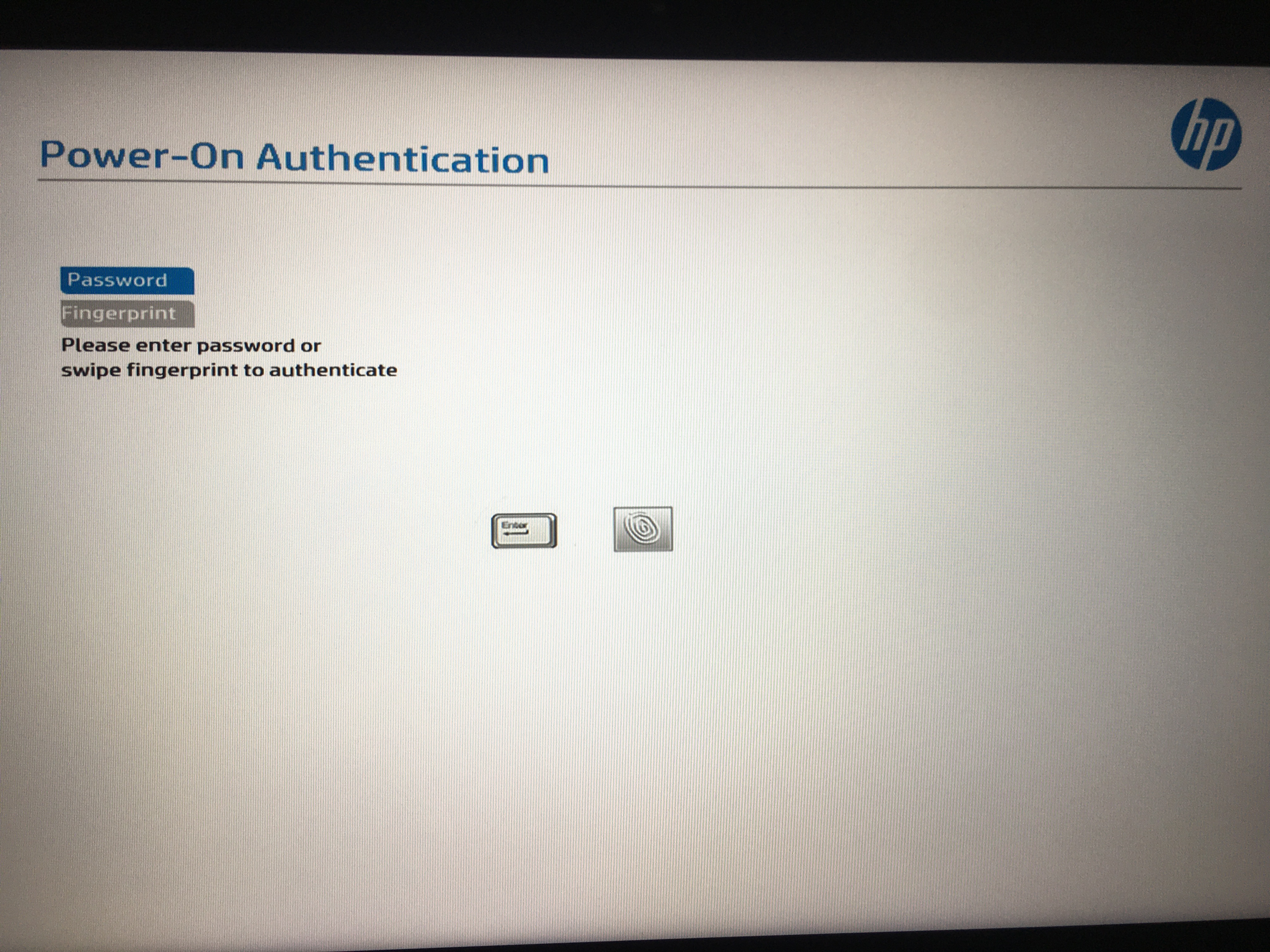 power-on authentication issue - HP Support Community - 7506871