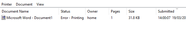 Solved: Printer error when file sent to print - HP Support Community ...