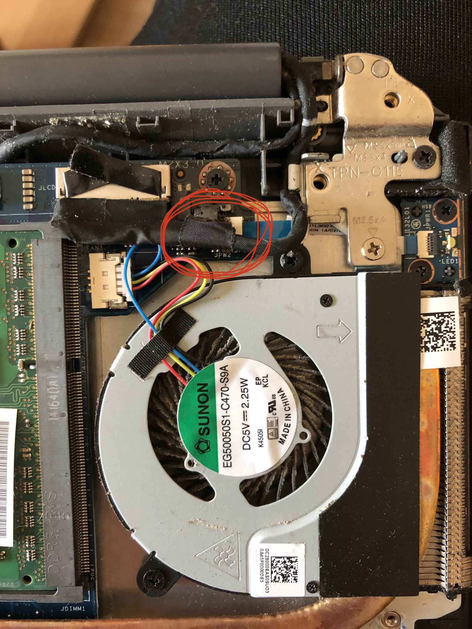 Burnt part in the motherboard, unsure what part this is - HP Support ...