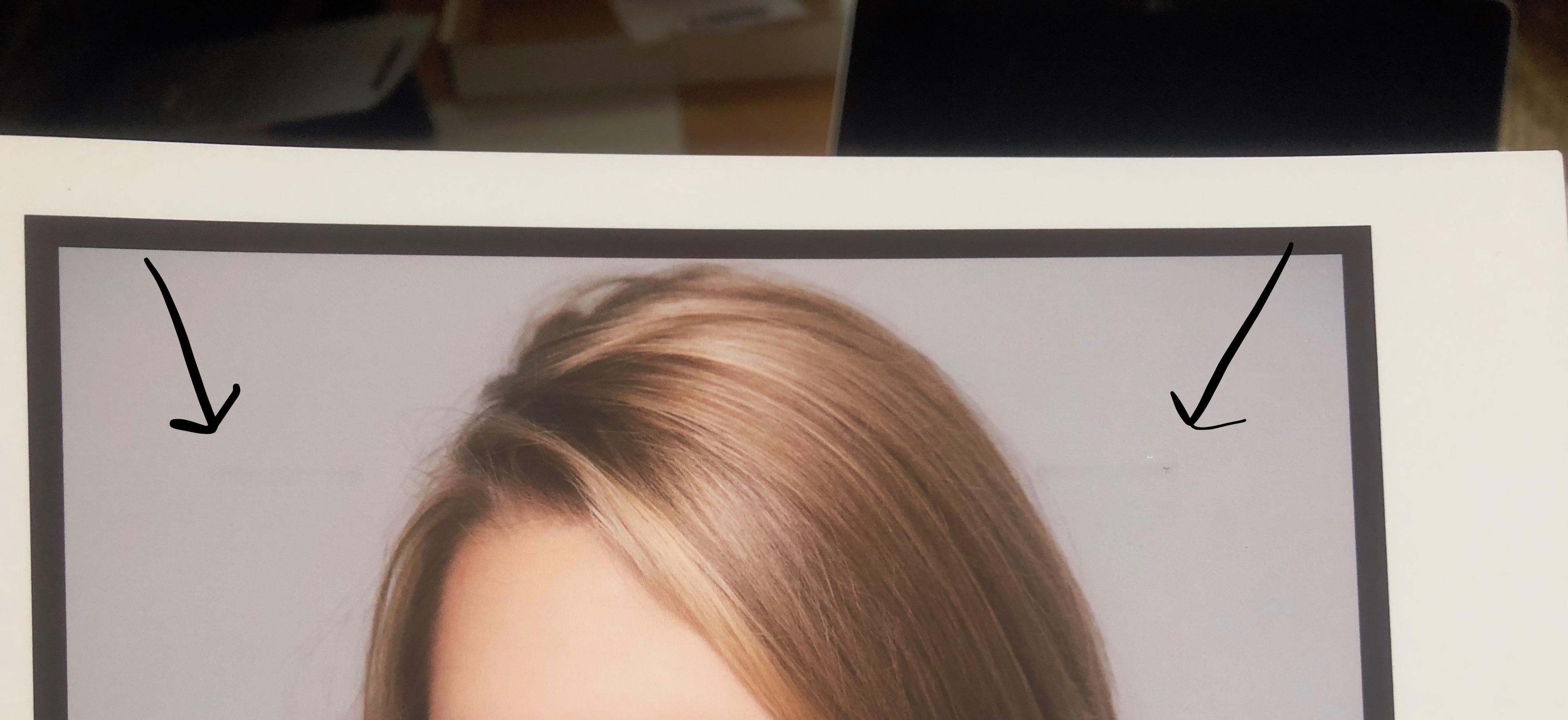 Light horizontal lines showing up on my matte photo - HP Support ...