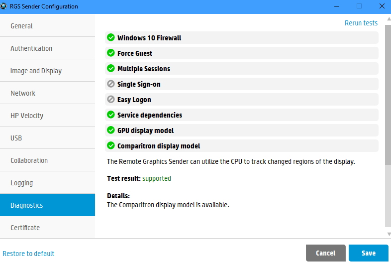 RGS Receiver does not want to connect to sender - HP Support Community ...