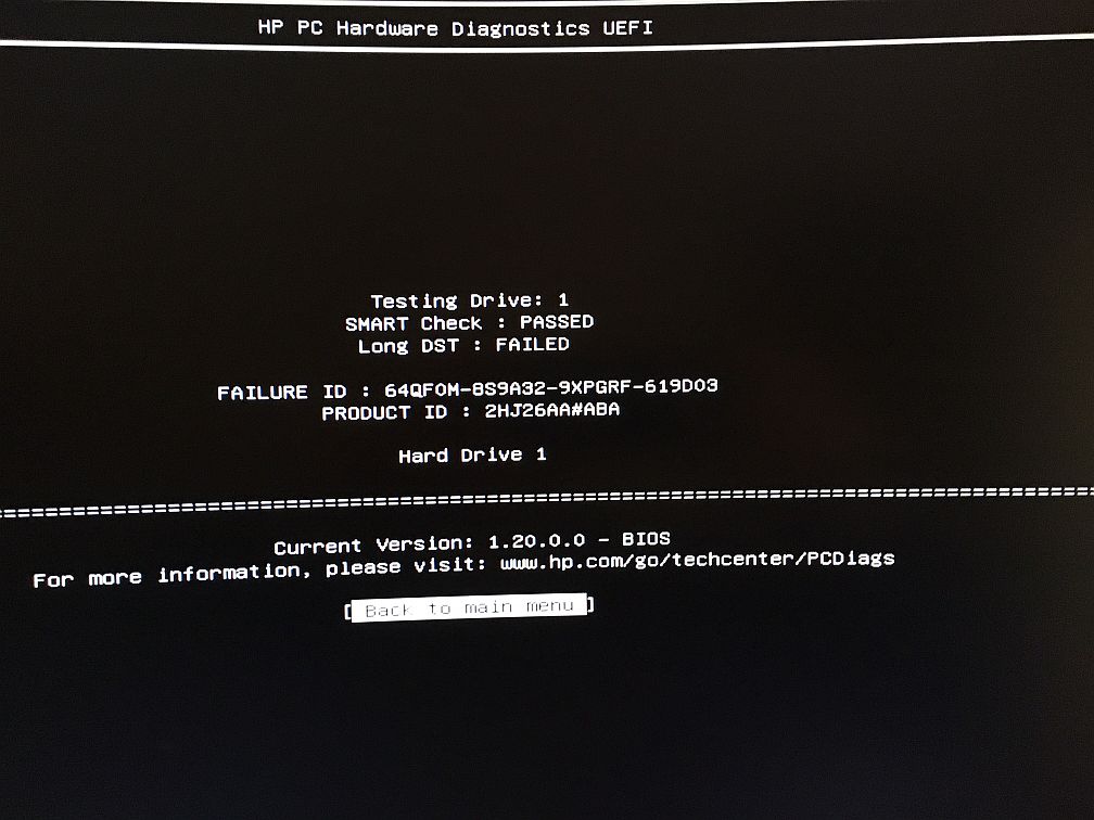 Hard Drive failure? - HP Support Community - 7540831