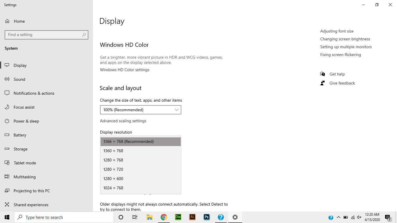 Why my display adapter is not allowing me to select 1920x108... - HP ...